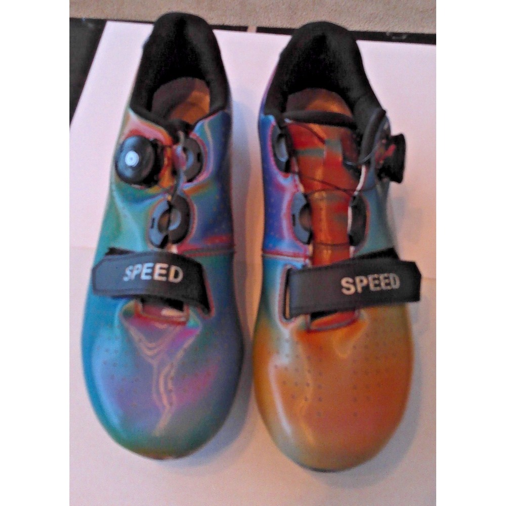 Speed Iridescent Rainbow Cycling Shoes For Peleton Si… - Gem